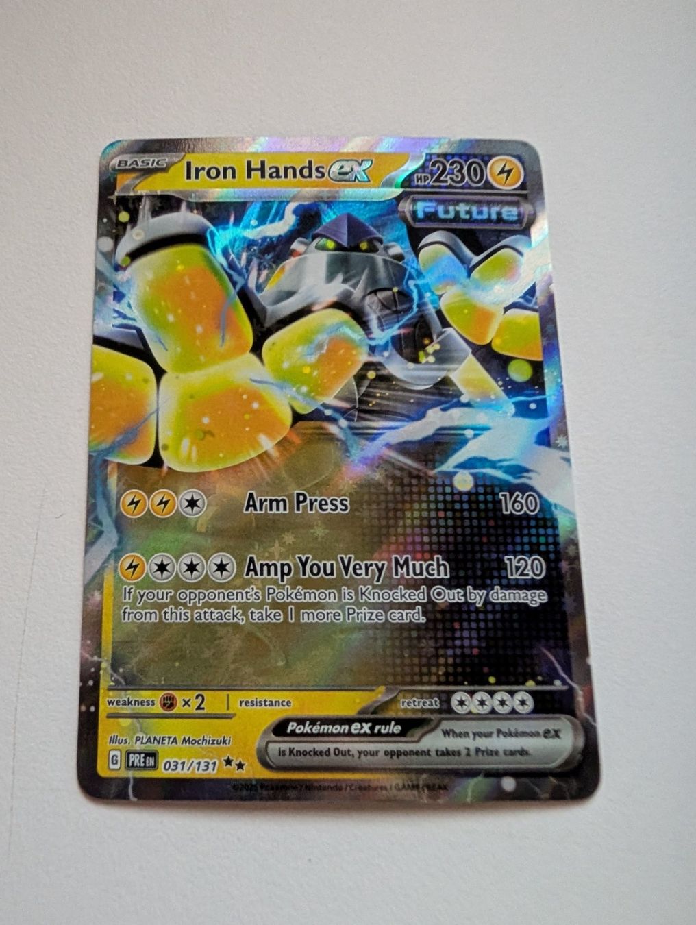 Iron Hands EX Pokemon Holo Card PRE EN 031/131 (Gebraucht) in Hünenberg ...