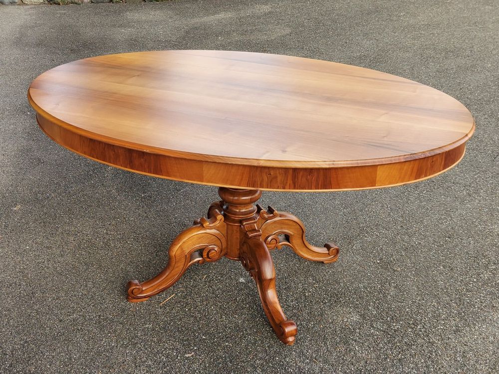 Stilvolle Tisch Oval Ausziehbar Antik Bildernie2085