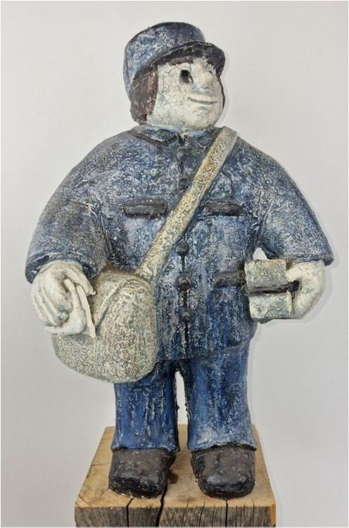 Der Postman - Statue *** Ueli Schmutz (1932) *** | Kaufen auf Ricardo