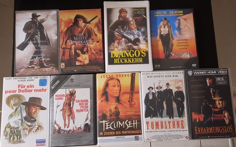 9 Western-Filme - Blockbuster (8 Videos/1 DVD) | Kaufen auf Ricardo