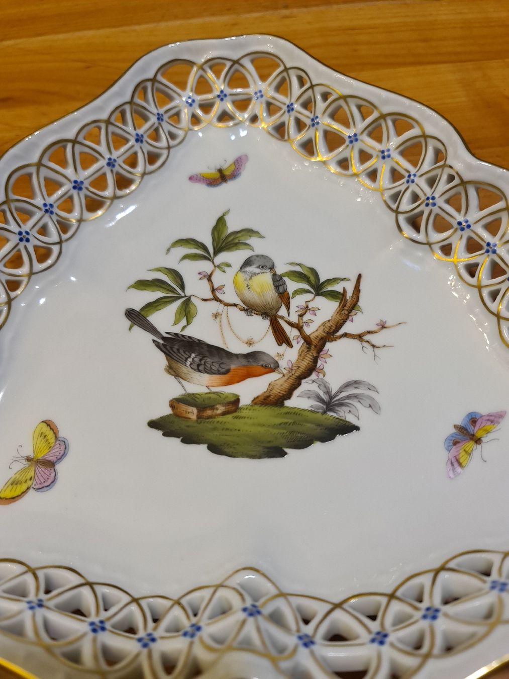 Herend Porzellan Rothschild Flechtschale (Neu (gemäss Beschreibung)) in ...