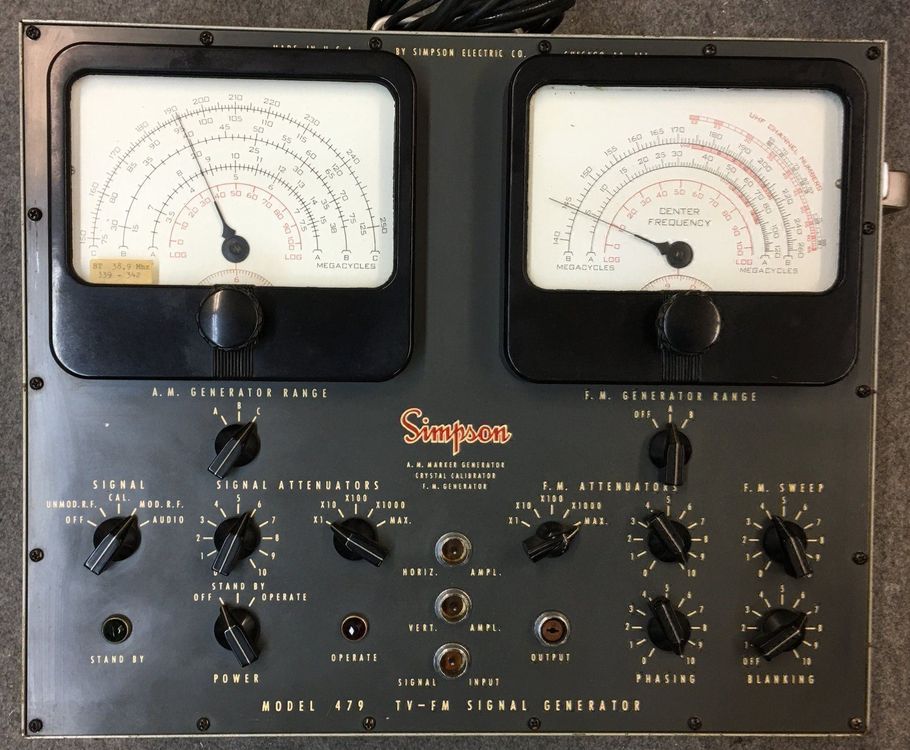 SIMPSON Model 479 TV-FM Signal Generator | Kaufen auf Ricardo