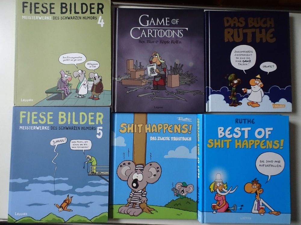 6 Bücher Cartoons Ruthe Shit Happens (Gebraucht) in Schönenwerd für CHF ...