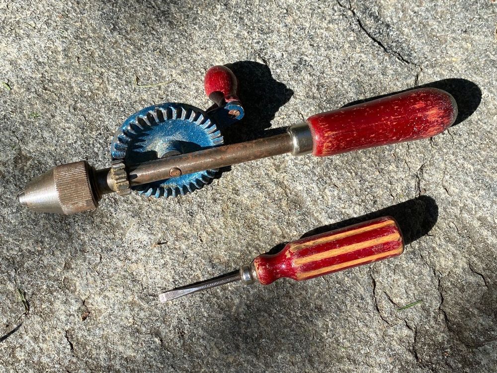 Handbohrer u. Schraubenzieher GDR, vintage 50er Bohrer (Gebraucht) in ...