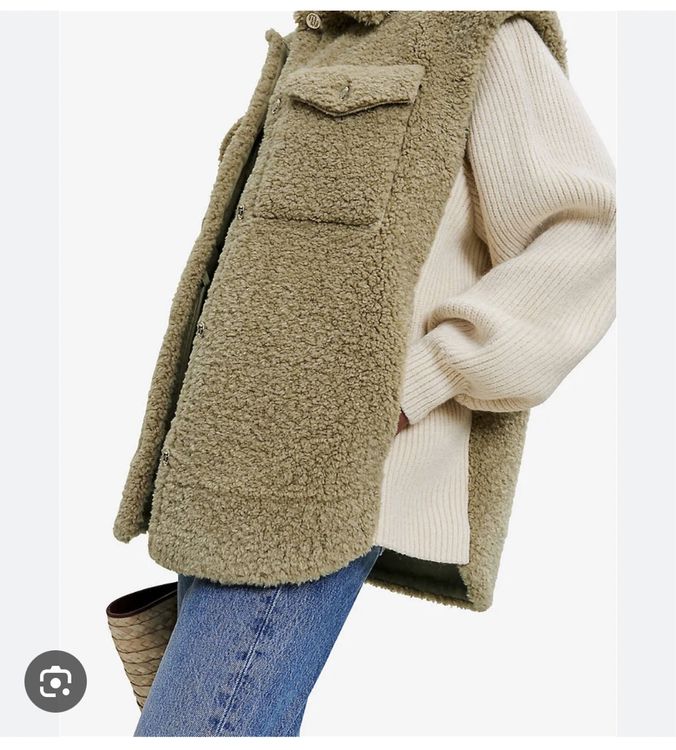 MAJE faux fur and knit jacket | Kaufen auf Ricardo