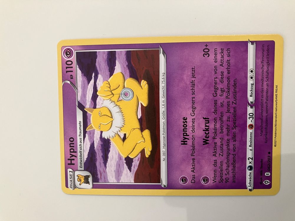 Pokemon Hypno 062 203 Kaufen Auf Ricardo
