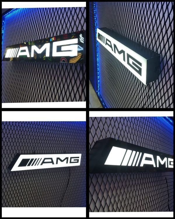 Amg Mercedes Leuchtschild | Werbeschild für deine Werkstatt | Acheter ...