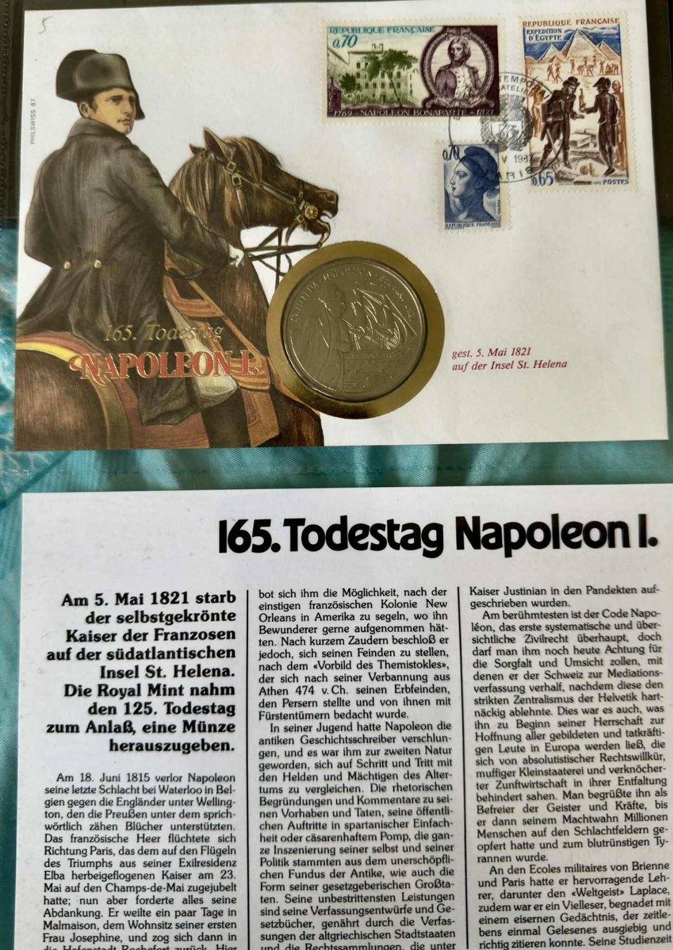 St. Helena island 50 pence 1986 Proof coin (Neu und originalverpackt ...