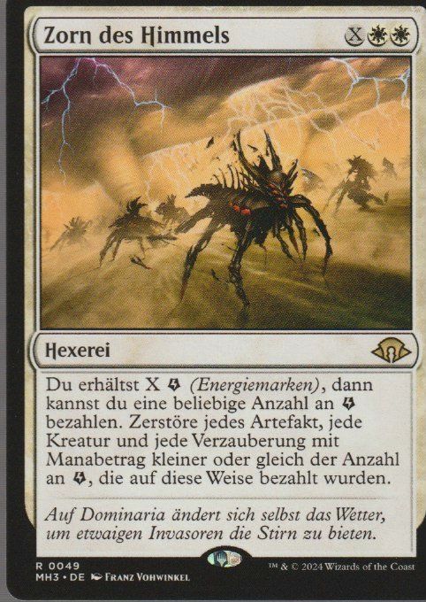 TCG Magic The Gathering MTG MH3 0049 Zorn des Himmels (Neu (gemäss ...