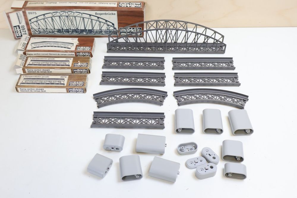 Märklin mini club viele Brücken & Pfeiler Set - 8976/75/77 (Gebraucht ...