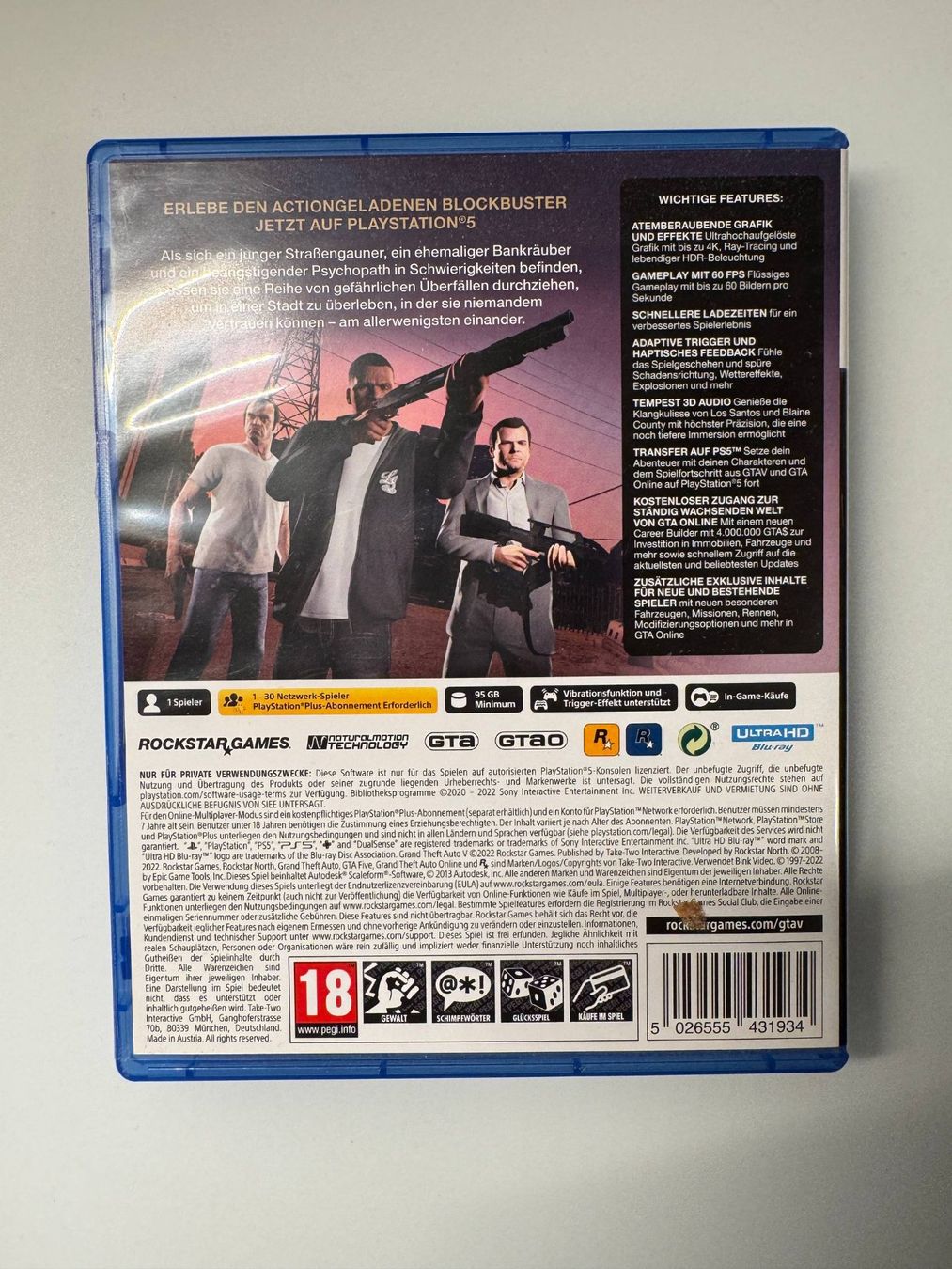 Grand Theft Auto V (GTA 5) - PS5 Version - Top Zustand (Gebraucht) in ...