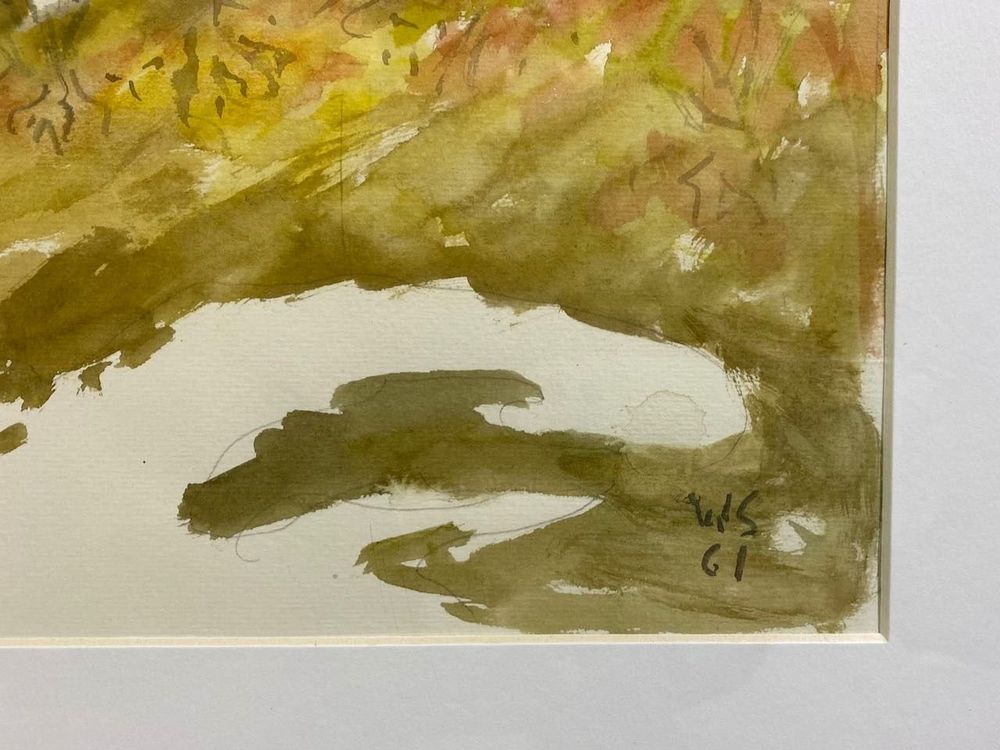 Walter SAUTTER Toggenburger Vorfrühling ORIGINAL AQUARELL | Kaufen auf Ricardo