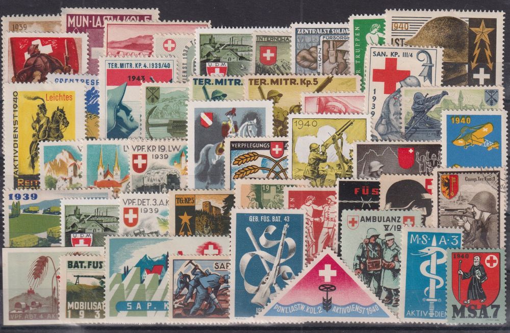 Schweiz: Auswahl Soldatenmarken (39) (Gebraucht) in Eschlikon TG für CHF 12 – mit Lieferung auf ...