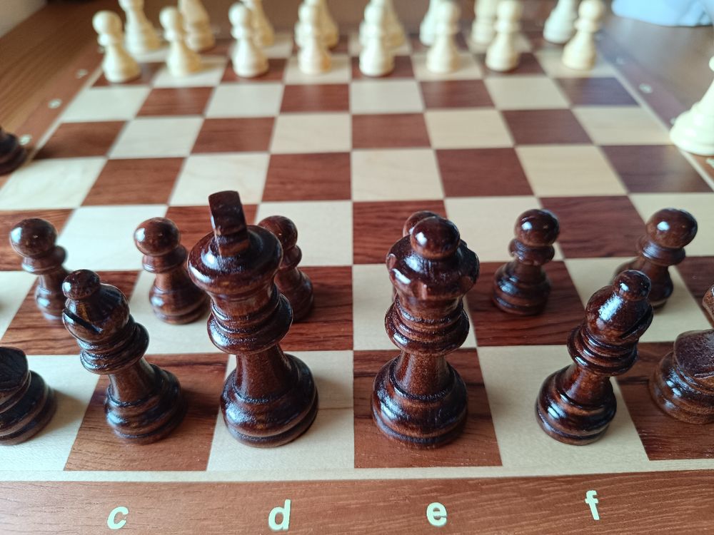 Schach Chess board Schachspiel Schachbrett Naturholz Neu (Neu und ...