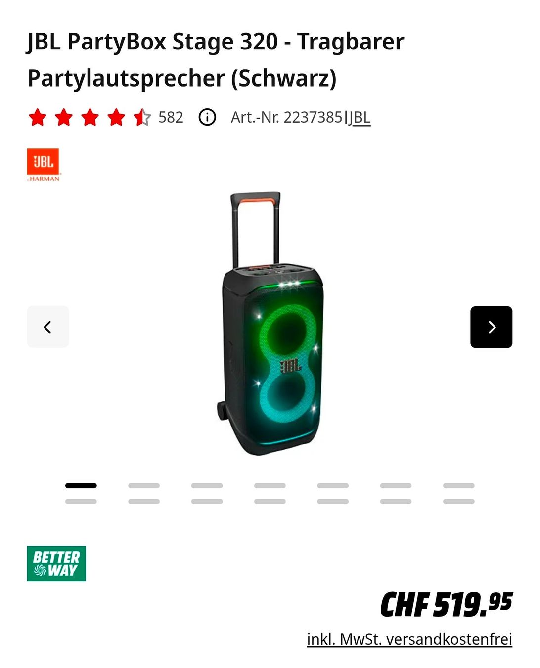 JBL Partybox Stage 320 - Top Zustand - Super Sound! Und Bag (Gebraucht ...