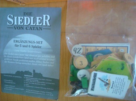 Siedler von Catan + Erweiterung + Städte&Ritter Holzteile (Gebraucht ...
