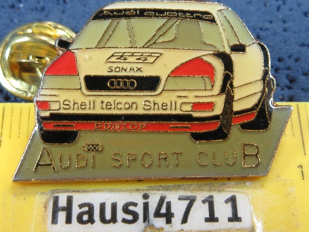 AUDI QUATRO SPORT CLUB SHELL RACING PIN | Kaufen auf Ricardo