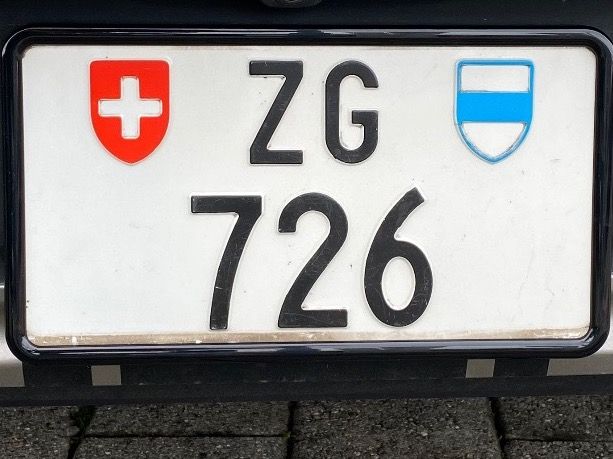 Autonummer Kennzeichen ZG 726 | Kaufen auf Ricardo