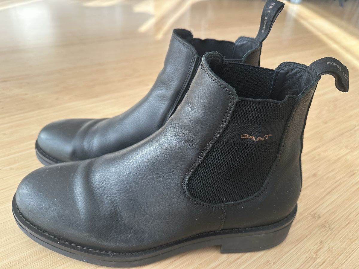 GANT Chelsea Boots Gr. 45, Leder, Schwarz, Top Zustand! (Neu (gemäss ...