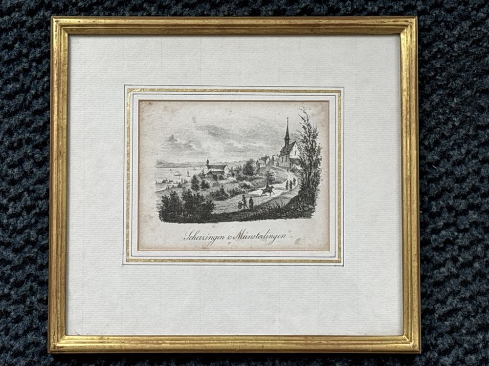 Lithographie Scherzingen & Münsterlingen 1832 J. Pecht (Gebraucht) in ...