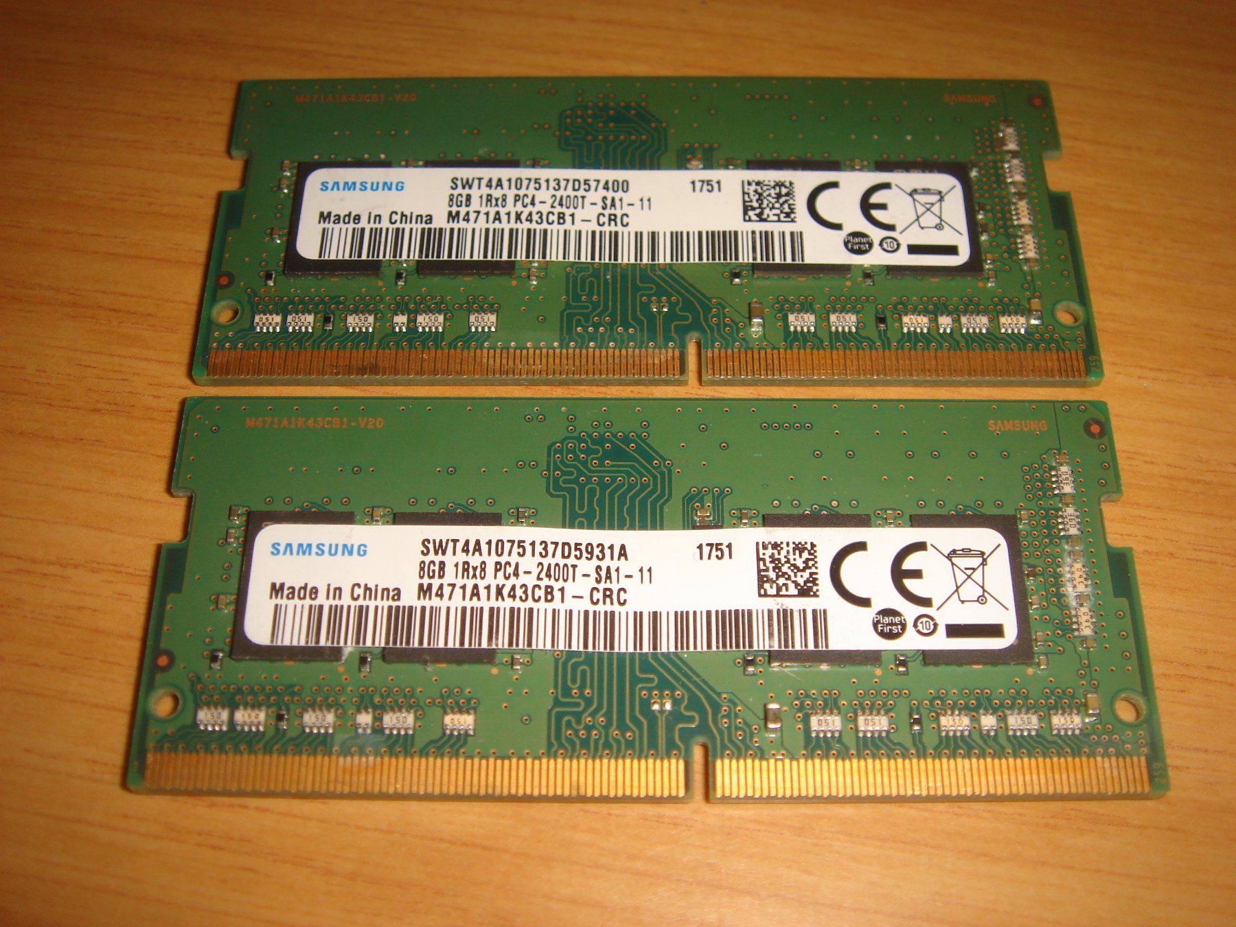 2 stück 8gb ddr4 2400 RAM für Laptop. (Gebraucht) in St. Gallen für CHF ...