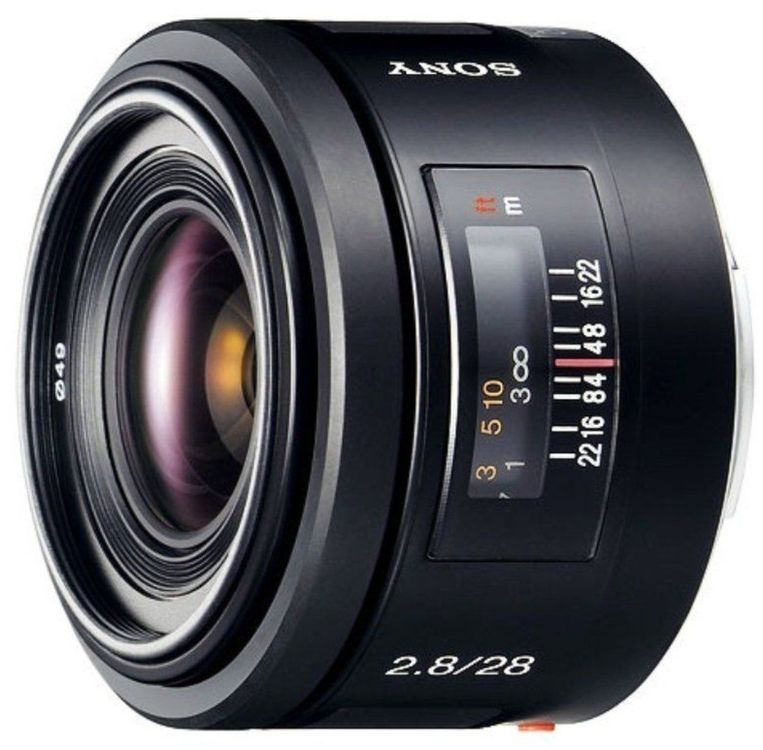 Sony AF 28 /f2.8 Sony Alpha A - Bajonett, Vollformat + APS-C (Gebraucht ...