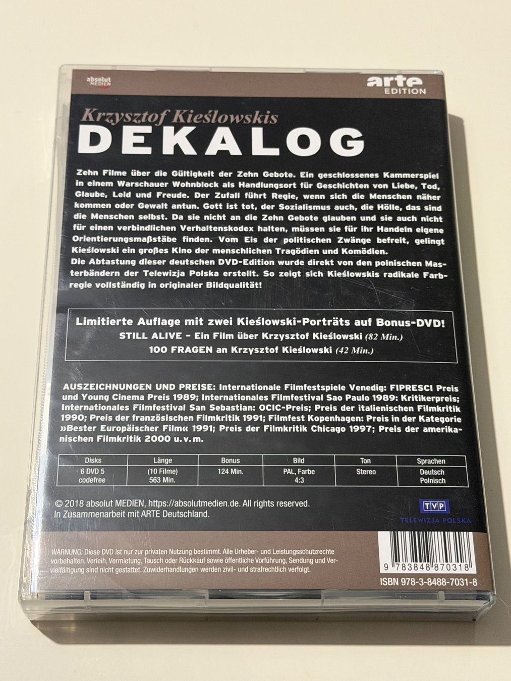 Krzysztof Kieslowski - Dekalog - DVD Box (Gebraucht) in Altstätten SG ...
