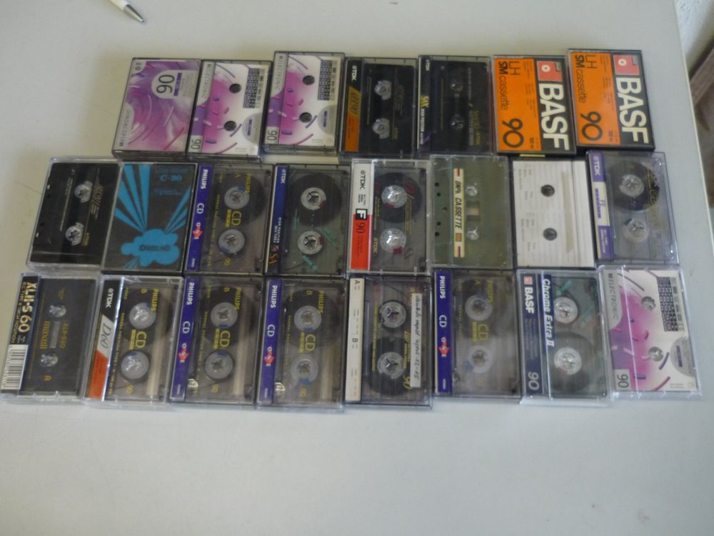 23 x Kassetten BASF Philips TDK bespielt M electronic (Gebraucht) in ...
