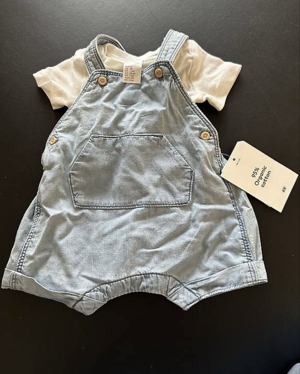 Salopette + body 1m nuova con etichetta (Nuovo e nell'imballaggio ...