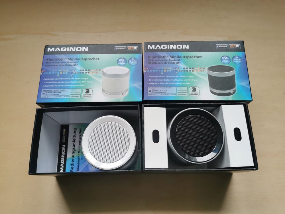 Maginon Bluetooth Mini Lautsprecher 2 x (Gebraucht) in Honau für CHF 1 – mit Lieferung auf ...