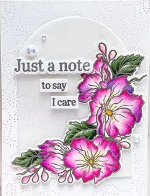 Simon Says Stamp Clear Stamp & Dies **Just a Note Pansy** (Neu und originalverpackt) in Rubigen ...