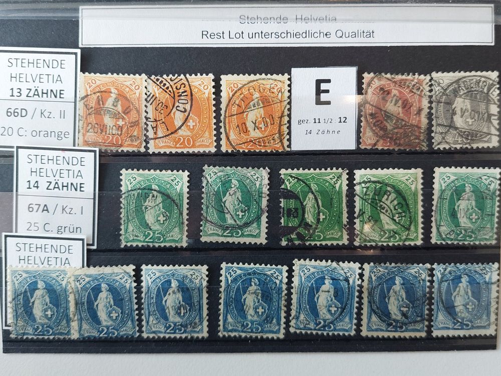 Rest Lot Stehende Helvetia:normal/gute erhaltung. | Kaufen auf Ricardo