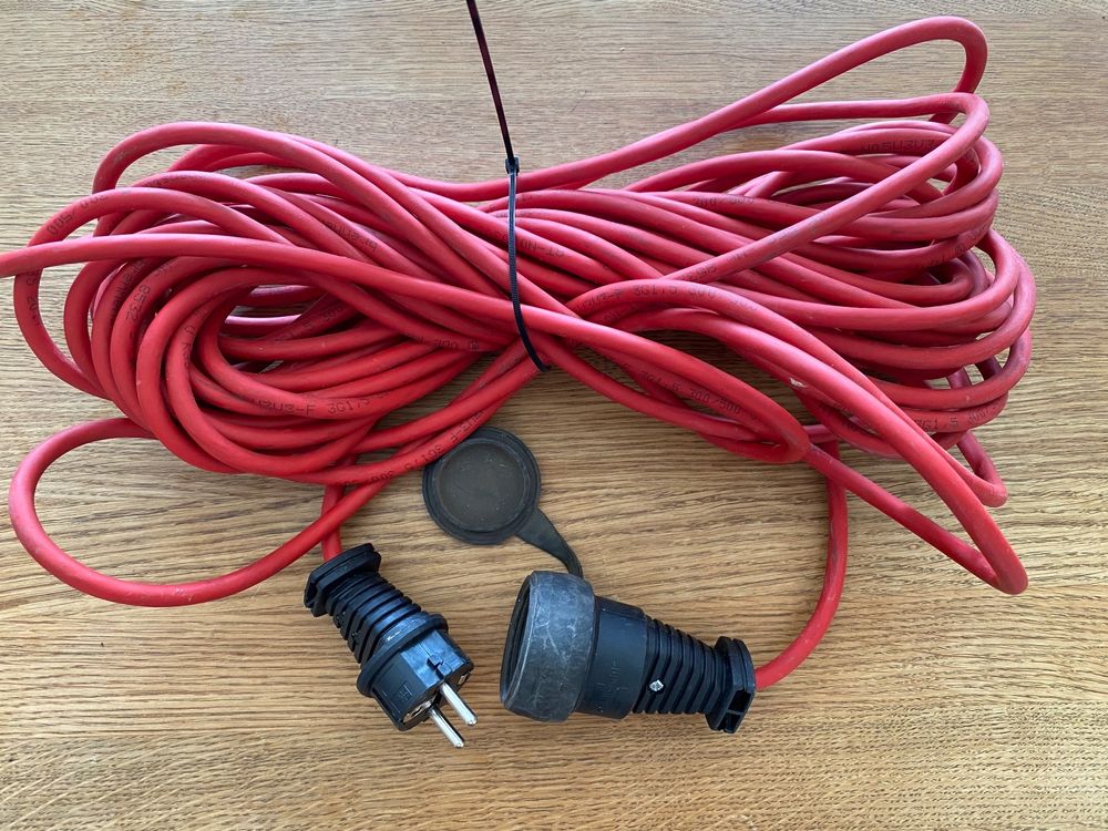 Brennenstuhl Verlängerungskabel, 20 m , rot, EURO, aussen (Gebraucht ...