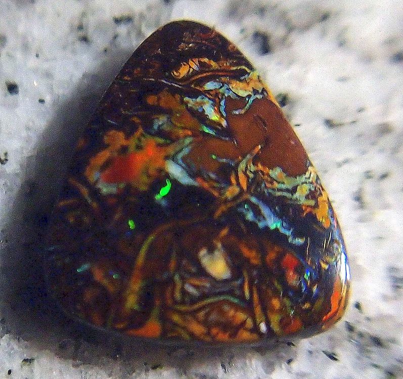 🔥 Boulder Opal Edelstein, Top Schliff, Rarität... (Neu und ...