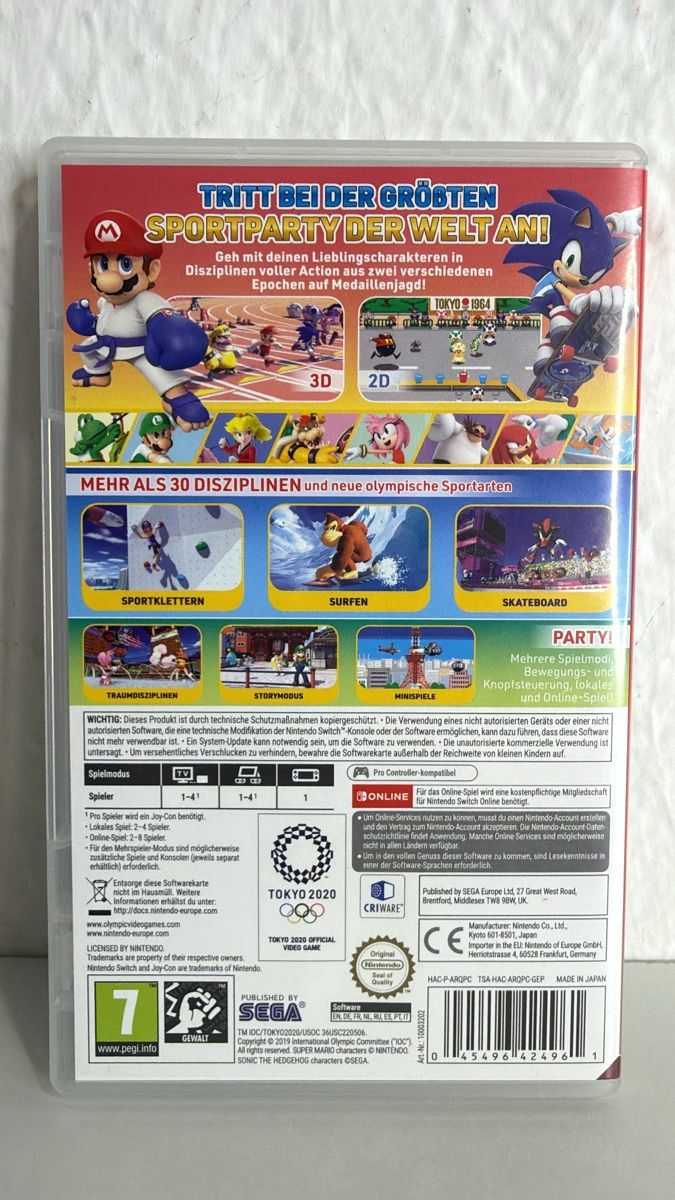 Nintendo Switch Mario & Sonic at the Olympic Games 🎾 (Gebraucht) in ...