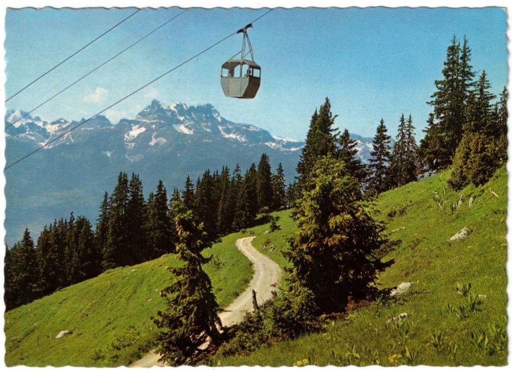 Leysin - Gondelbahn Berneuse mit Dents du Midi | Kaufen auf Ricardo