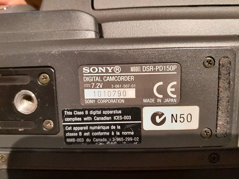 Sony DSR-PD150P Camcorder (Gebraucht) in Tramelan für CHF 64 – mit ...