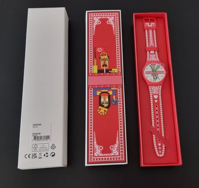 Swatch Thema "Jass" SO32R100 Edition limitée (Neu und originalverpackt ...