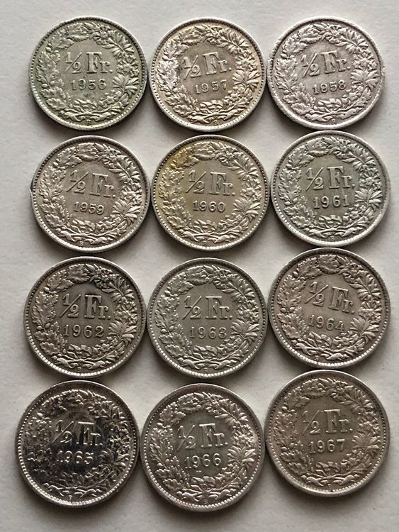 50 Rp. Serie kompl. 1956 - 1967 | Kaufen auf Ricardo