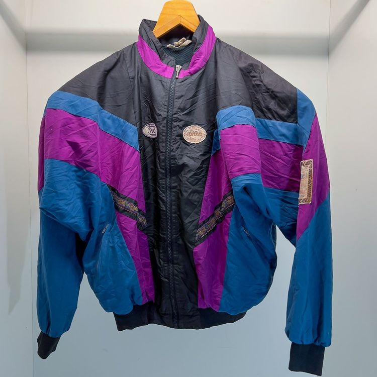 Rare vintage - Jacket/Jacke/Veste - M - Blue/Purple/Black (Gebraucht ...