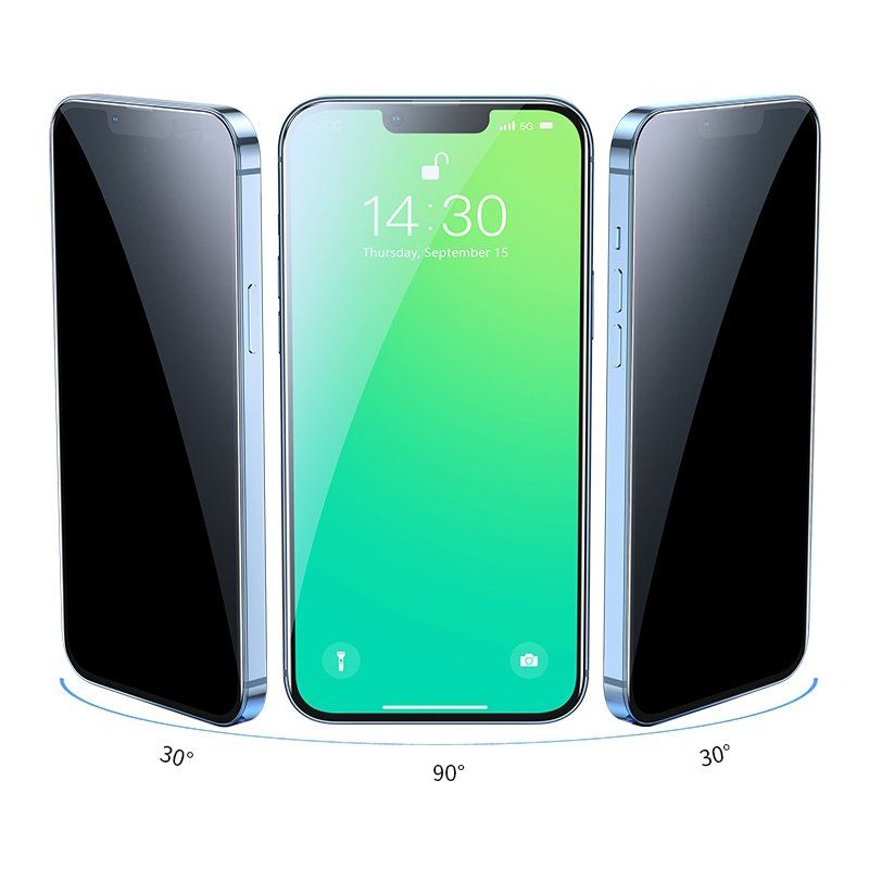 iPhone 15/15 Pro/15 Pro Max /15 Plus Panzerglas PRIVACY GLAS (Neu und ...