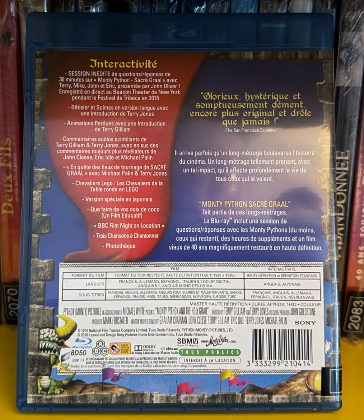 Monty Python Sacré Graal ! (1975) - Blu-ray (D'occasion) à Semsales ...