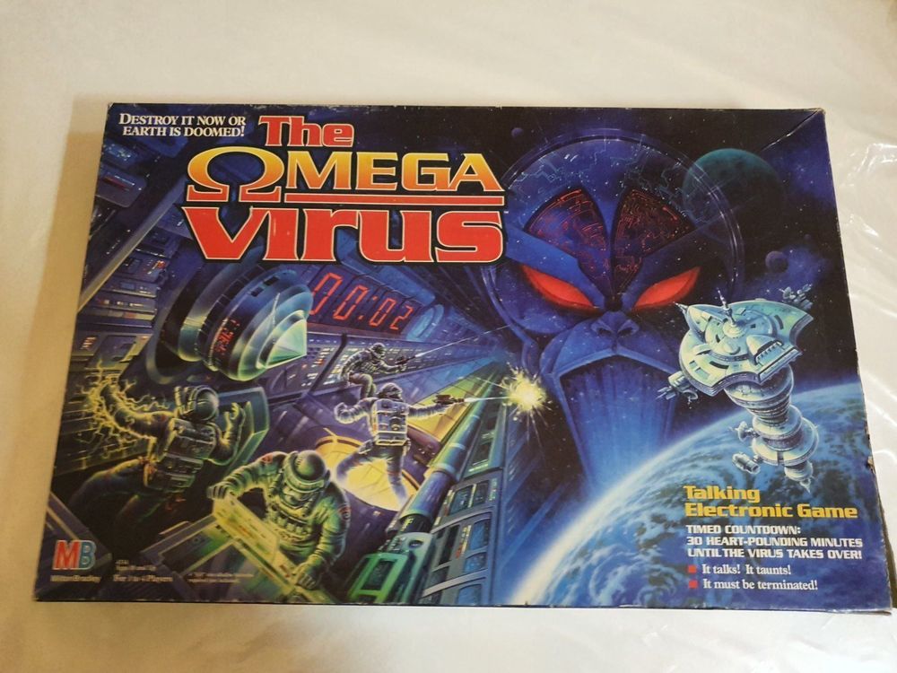 THE OMEGA VIRUS Talking Electronic Game MB 1992 US Version (Gebraucht ...