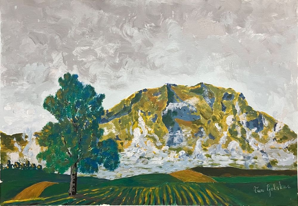 Berglandschaft Aquarell Unleserlich Signiert (Gebraucht) in Hochdorf für CHF 5 – mit Lieferung ...