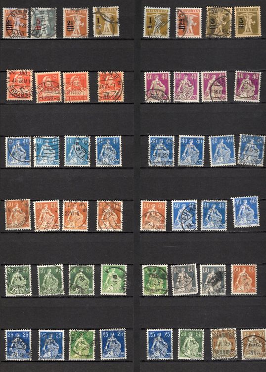 1907 - 1940 Helvetia + T avec Surcharge voir Photos (D'occasion) à Stilli pour CHF 0.2 – avec ...