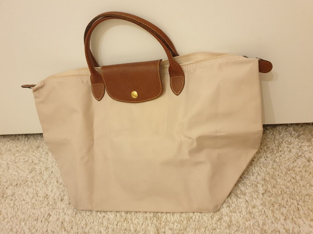 Longchamp sac à main beige, le pliage, bon état | Kaufen auf Ricardo