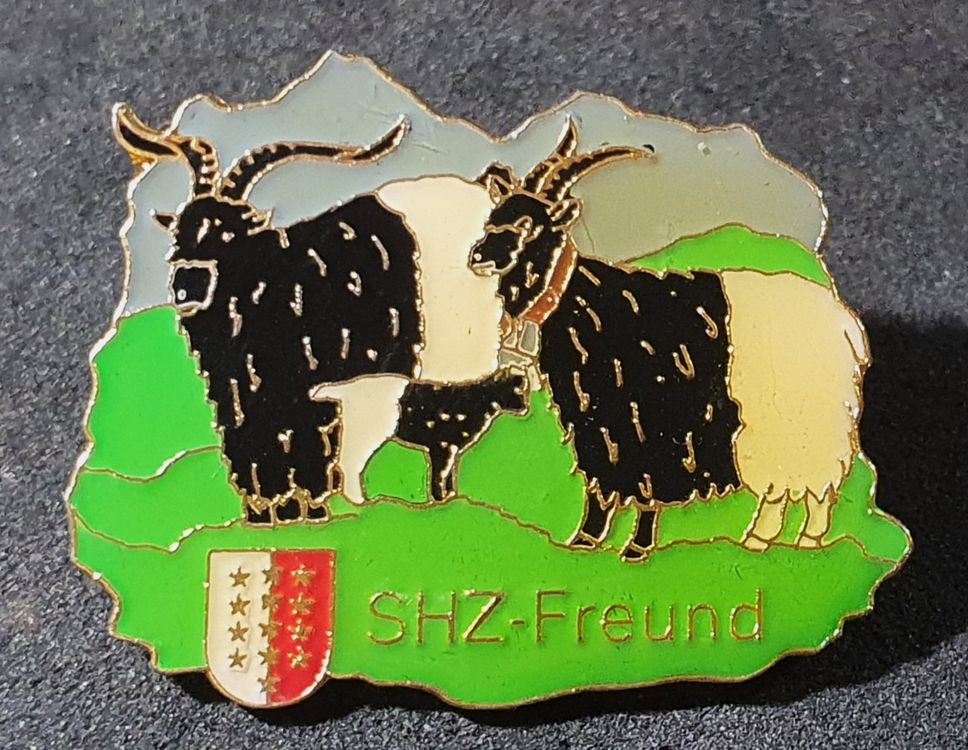 V254 - Pin Schwarzhals Ziege Ziegen Wallis Valais SHZ-Freund (Gebraucht ...