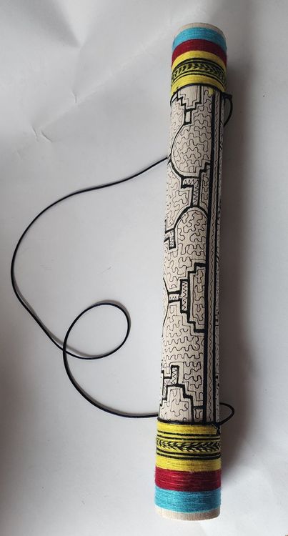 Regenmacher Shipibo Rainstick Bambus Percussion, 50 cm, Neu (Neu ...