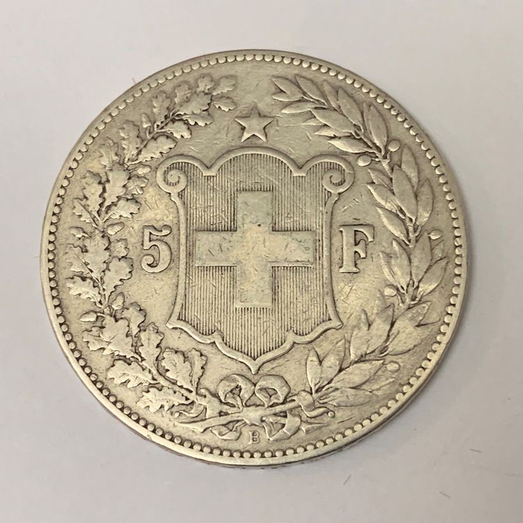5 Franken Silber Frauenkopf 1890 -2 (Gebraucht) in Reitnau für CHF 133 – mit Lieferung auf ...