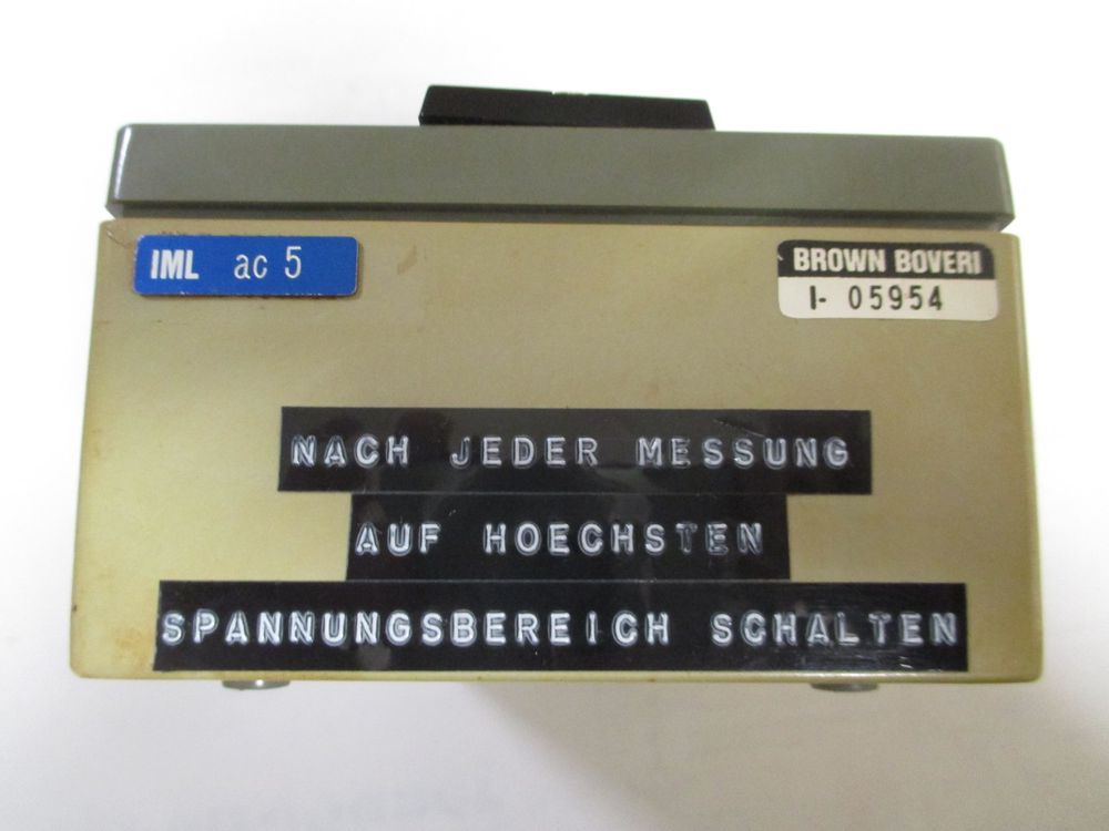 Unigor 1s Multimeter analog antik (Defekt) in Zufikon für CHF 6 – mit ...
